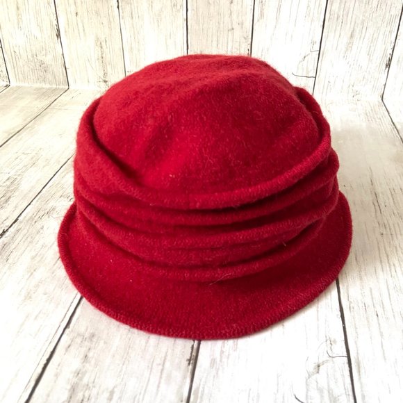 Lawliet | Accessories | Lawliet 0 Wool Burgundy Red Rose Hat Retro ...